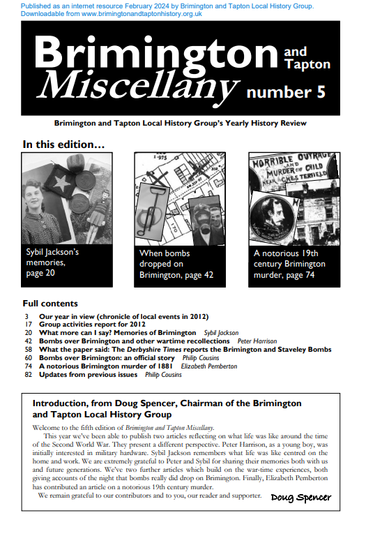 Brimington in wartime features in latest Miscellany available to ...